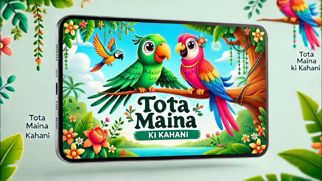 तोता मैना की कहानी I tota Maina l Hindi kahani l Hindi totorial 🦜🦜🦜🦜🐧🐧🐧 ...