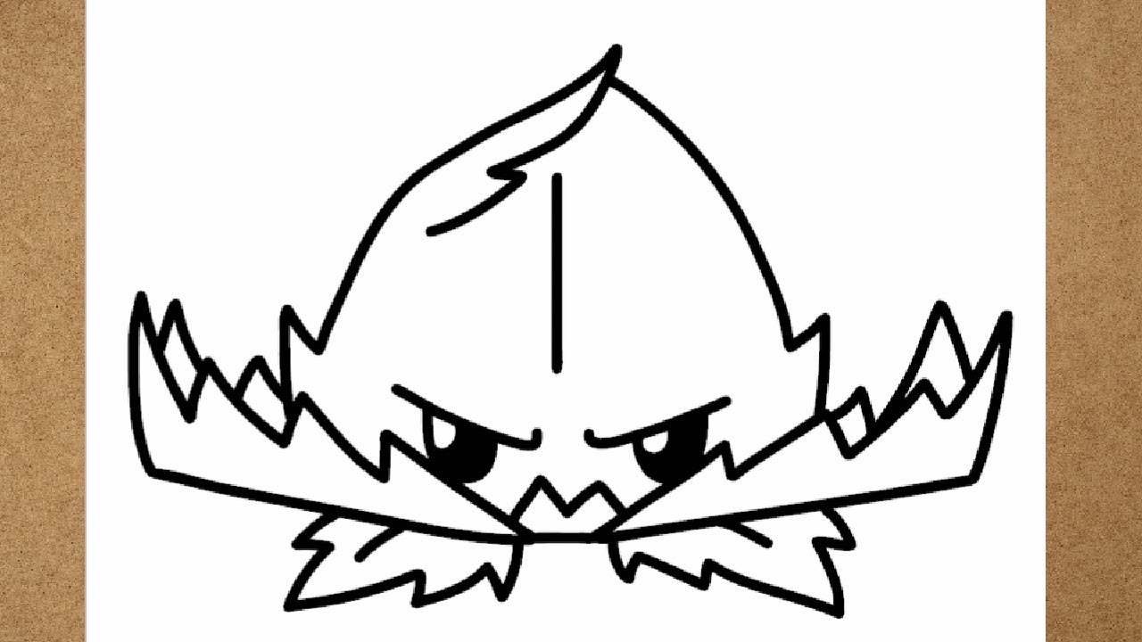 Como dibujar a Deteni menta de Plants vs Zombies 2 pvz paso a paso ...