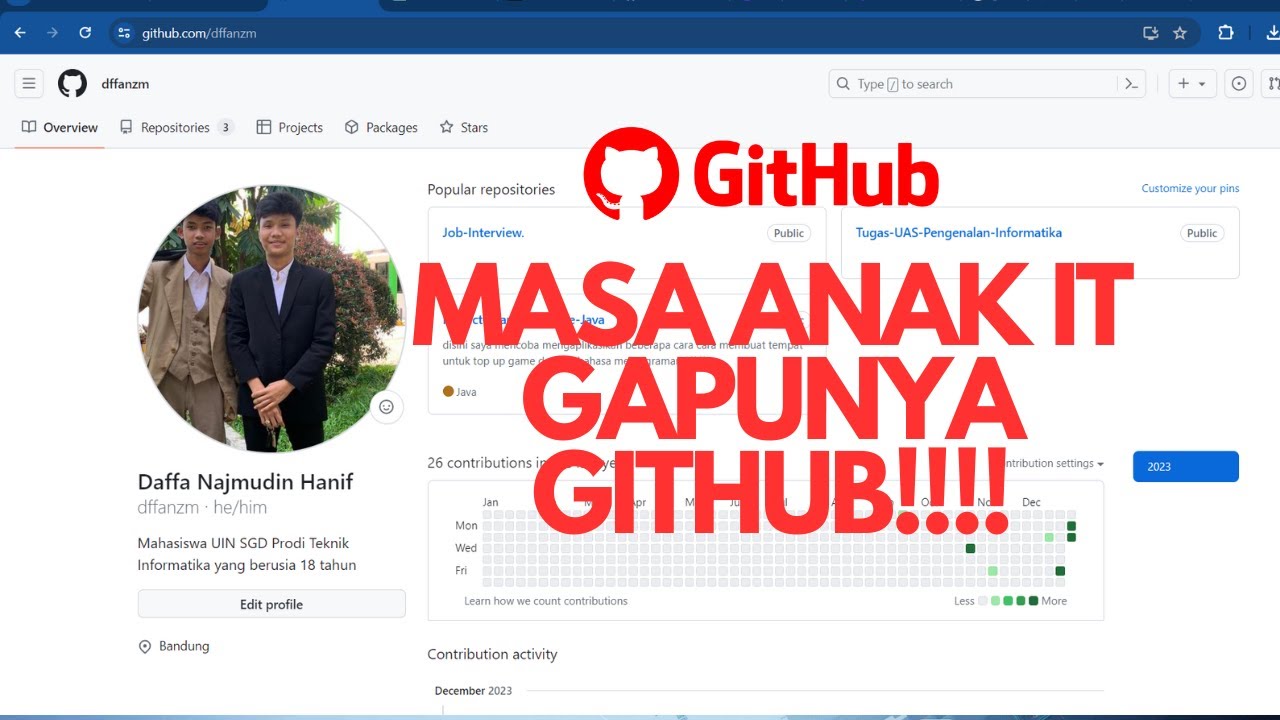 BIKIN PROFIL GITHUB DONG - YouTube