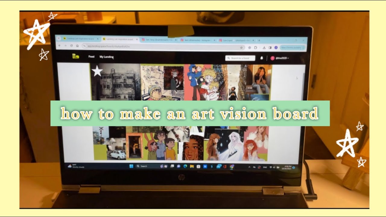 how to make an art vision board to find your art style / how it helped ...