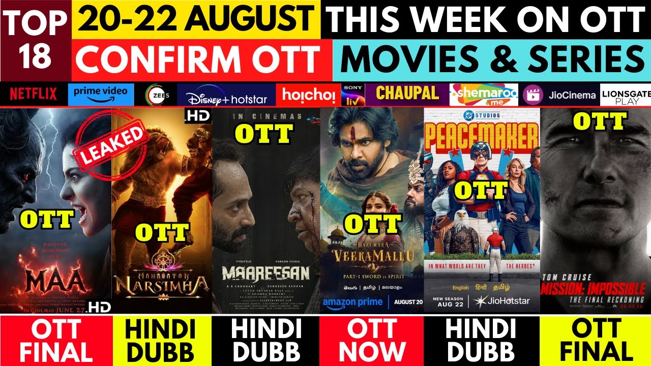 OTT Release Movies Leaked This Week I New on OTT I New on Netflix I New ...