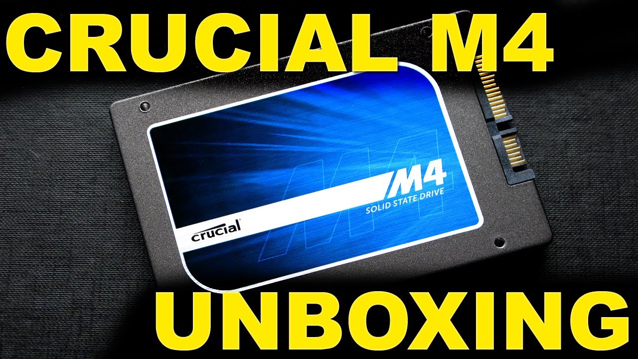 Crucial M4 Solid State Drive 256GB Unboxing and First Look - YouTube