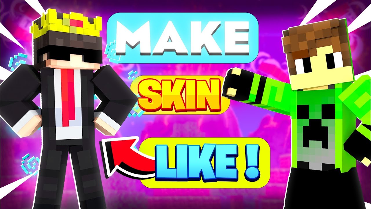 Best Way To Create Minecraft Skin Like @SenpaiSpider In Android - YouTube