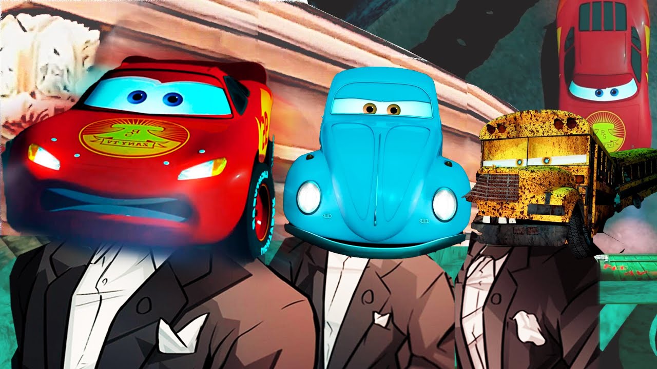 CARS 3 ⚡️ The Rolling Dead 💀 Zombie Cars On The Road - Coffin Dance ...