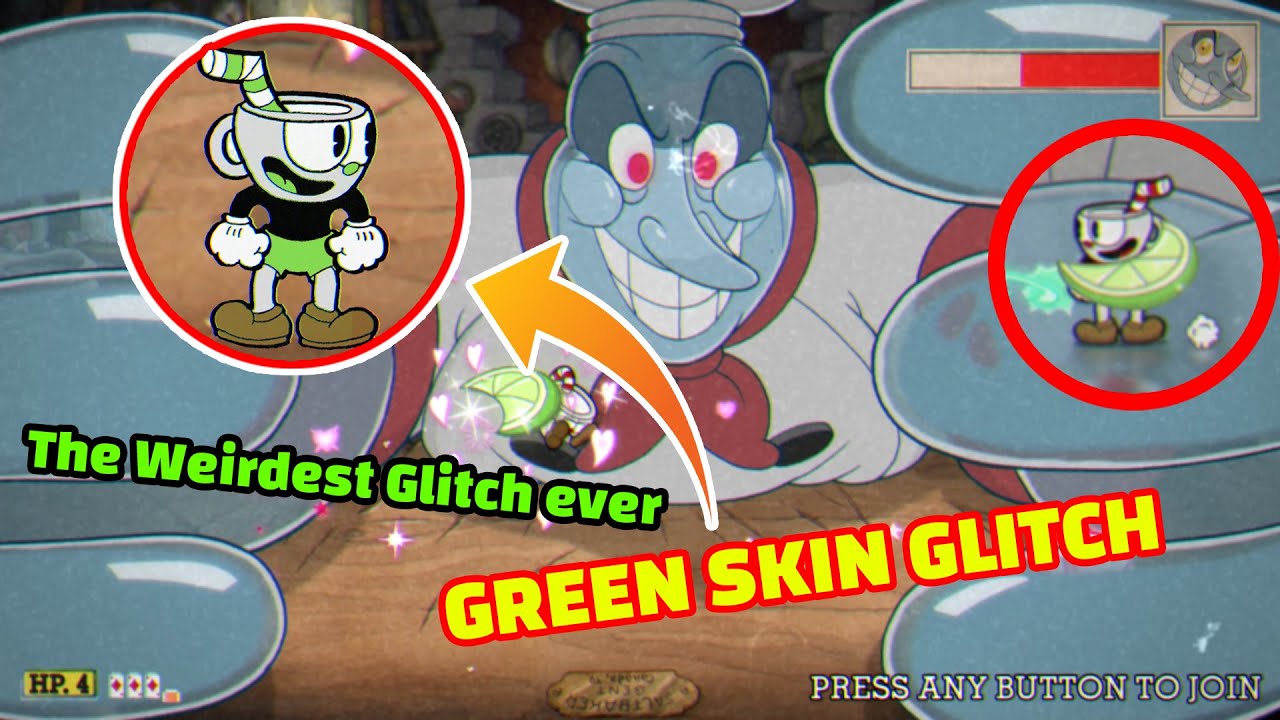Lemon Skin Glitch Cuphead - The Weirdest GLITCH EVER - CUPHEAD DLC - YouTube