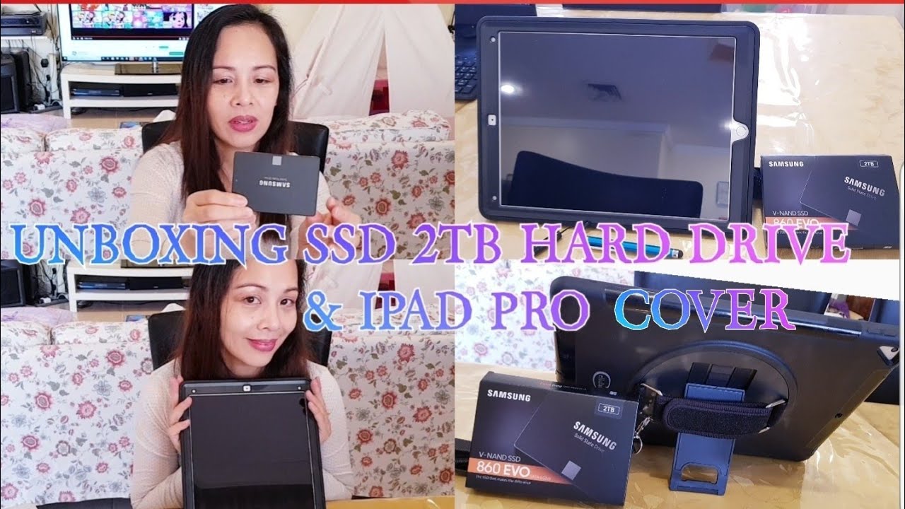 UNBOX SSD 2TB HARD DRIVE & IPAD PRO COVER - YouTube