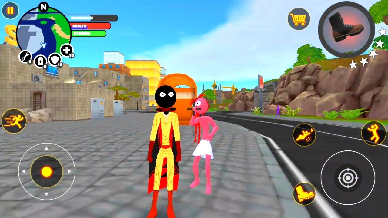 Stickman find new garage double vehicles | Stickman superhero new game ...