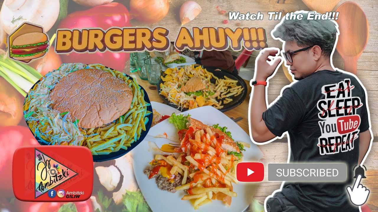 Burgers Ahuy!!! Giant Burger & Classic Burger in Batangas City - YouTube