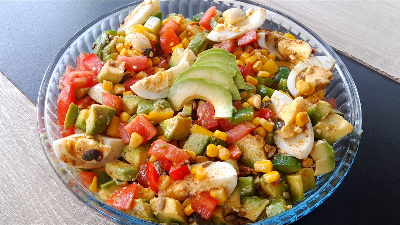 Avocado Salat mit Eier| Perfekt für das Abendessen leckerer und ...
