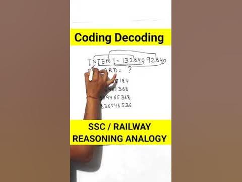Missing Number Coding Decoding Reasoning Analogy #rrbgroupd #ssccgl # ...