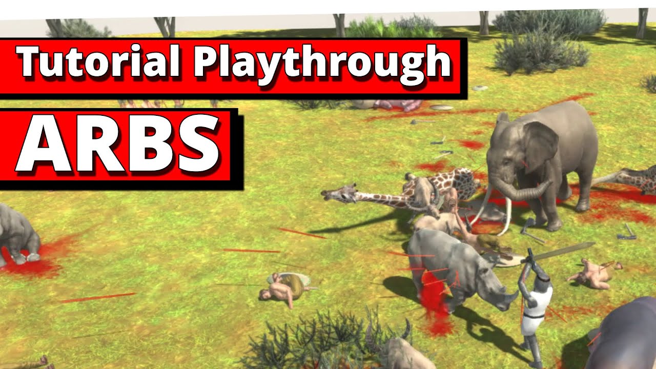 Playthrough of ARBS tutorial - Animal Revolt Battle Simulator - YouTube