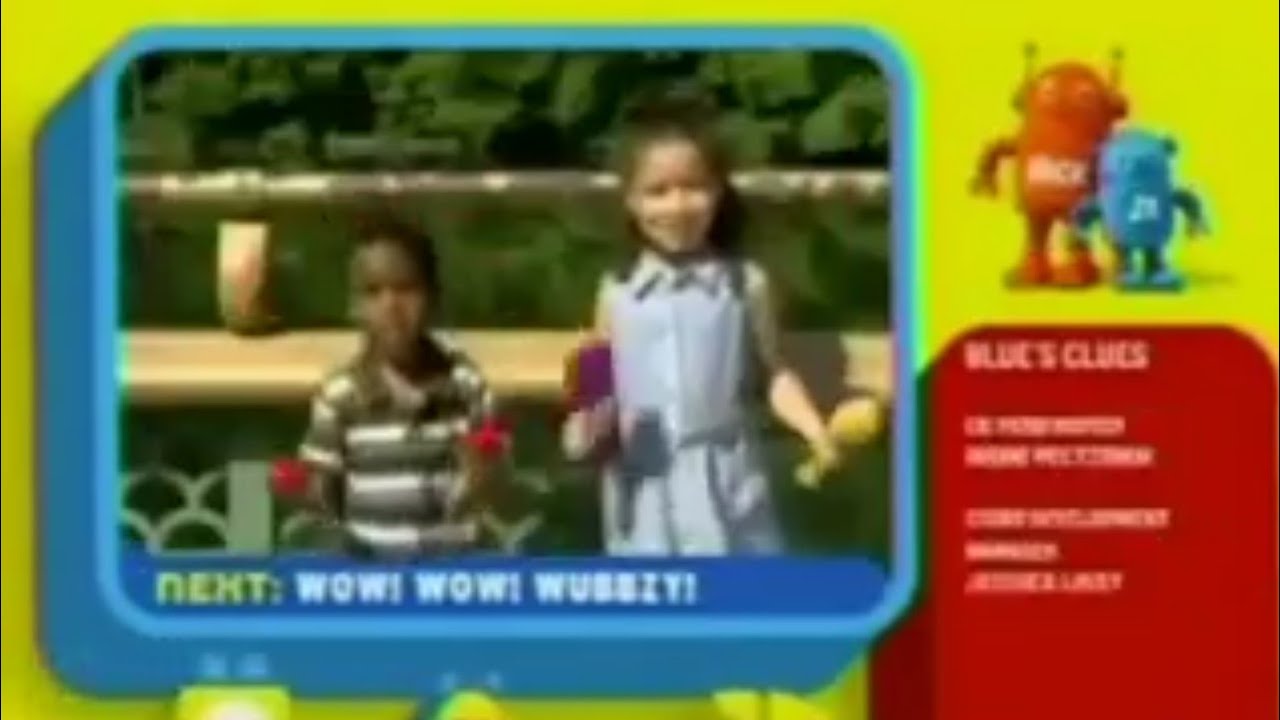 nick jr blues clues end credits with nick jr bumper 2007 - YouTube
