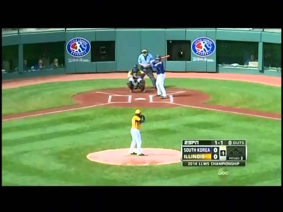 LLWS 2014 Championship First Batter - YouTube