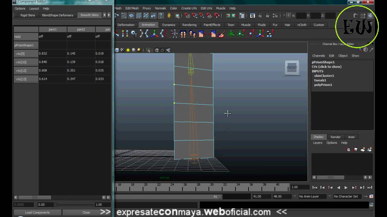 6. Modificar vértices de joints - Tutorial de Maya - YouTube