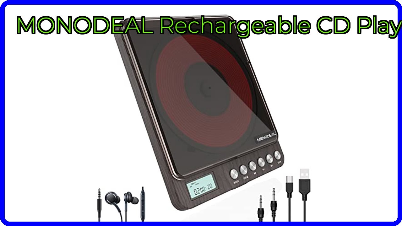REVIEW (2025): MONODEAL Rechargeable CD Player. ESSENTIAL details ...