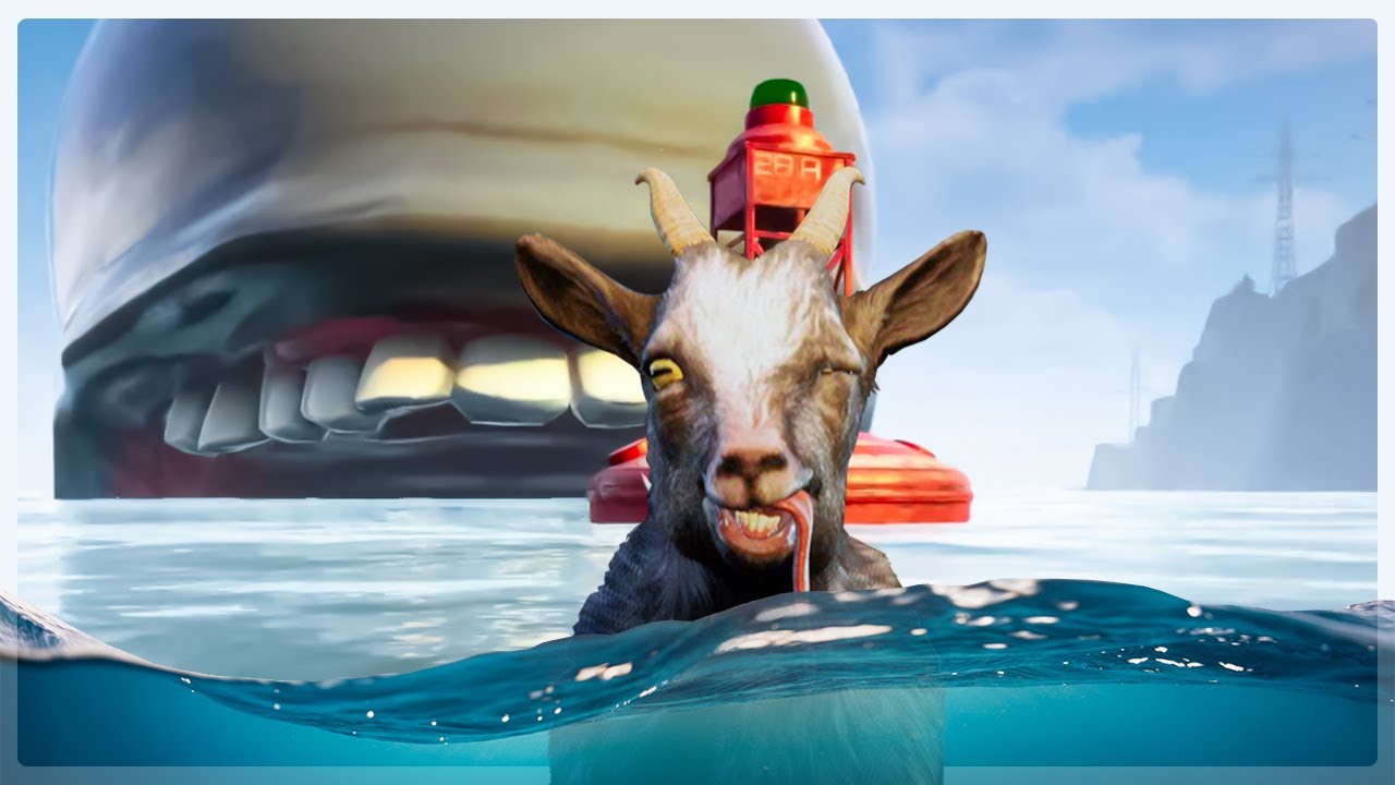 I Got Eaten by a Mythical Sea Monster - Goat Simulator 3 - YouTube