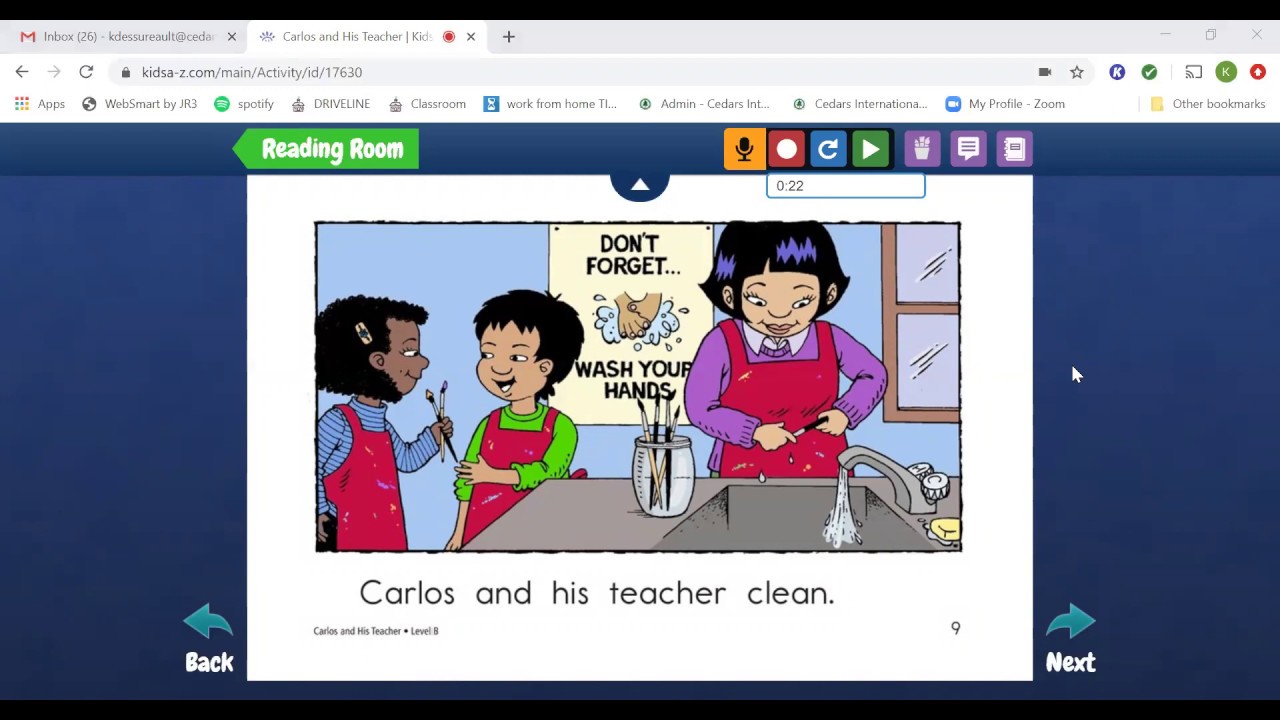 Record a book on kidsaz tutorial for readers and parents - YouTube