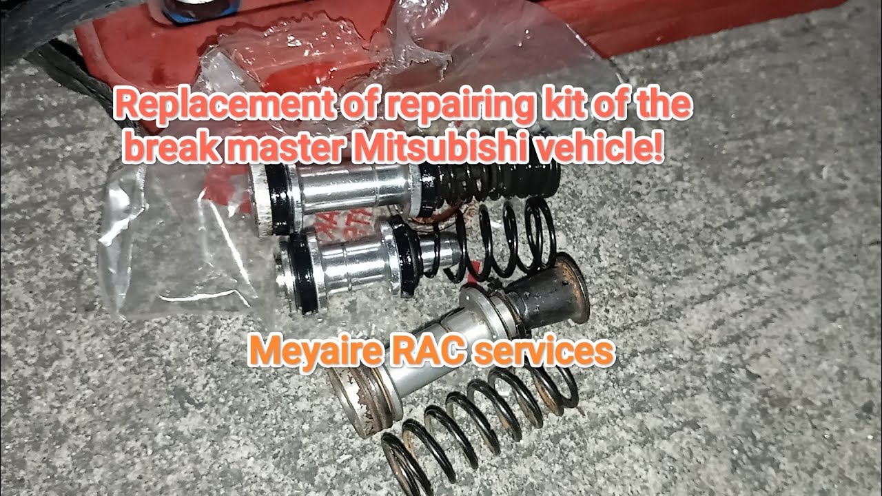 Repairing the brake system of Mitsubishi vehicle! Replacement of ...