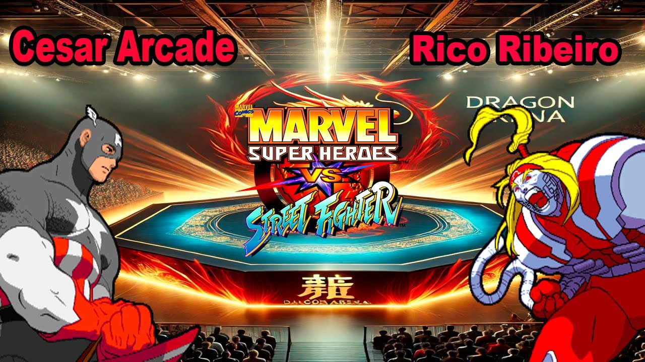 Cesar Arcade vs Rico Ribeiro FT5 Marvel Super Heroes vs Street Fighters ...