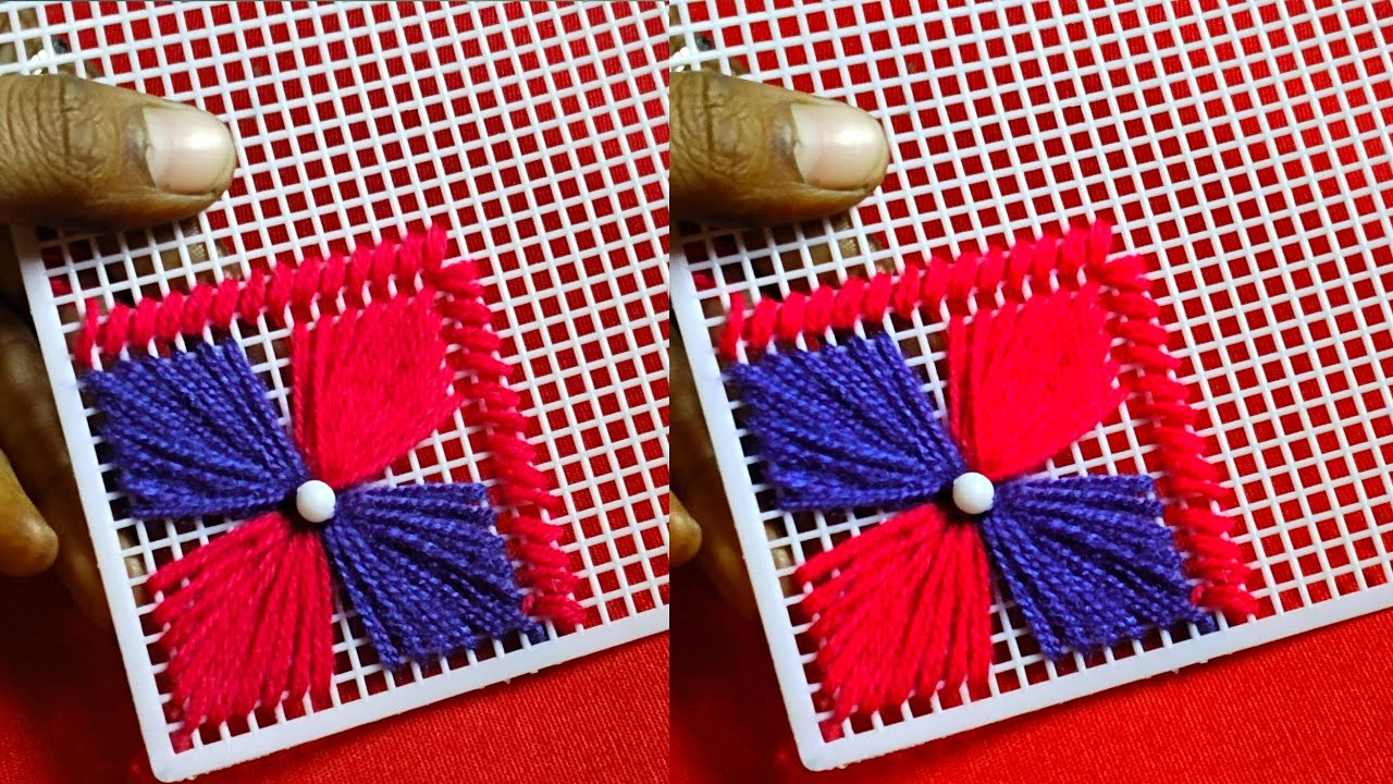 Hand fan ka naya design#bana ka design#barfi ka bena net ka hand fan ...