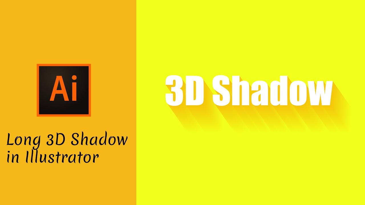 3D Long Shadow Tutorial | Illustrator - YouTube