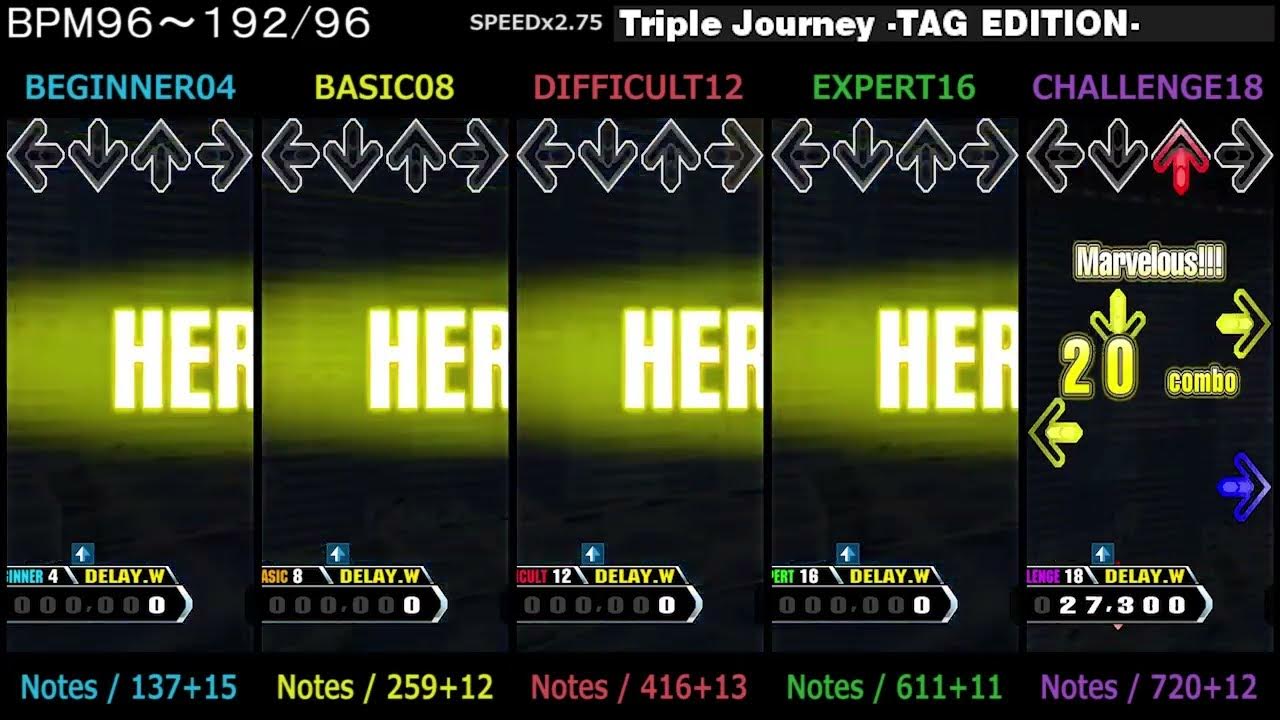 DDR / Triple Journey -TAG EDITION- - SINGLE (DanceDanceRevolution 2013) - YouTube