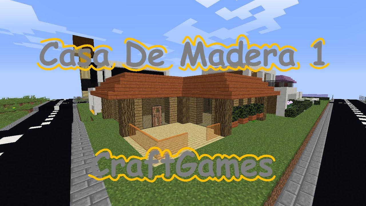 Como hacer una CASA de MADERA en MINECRAFT (Fácil) - Tutorial #7 - YouTube