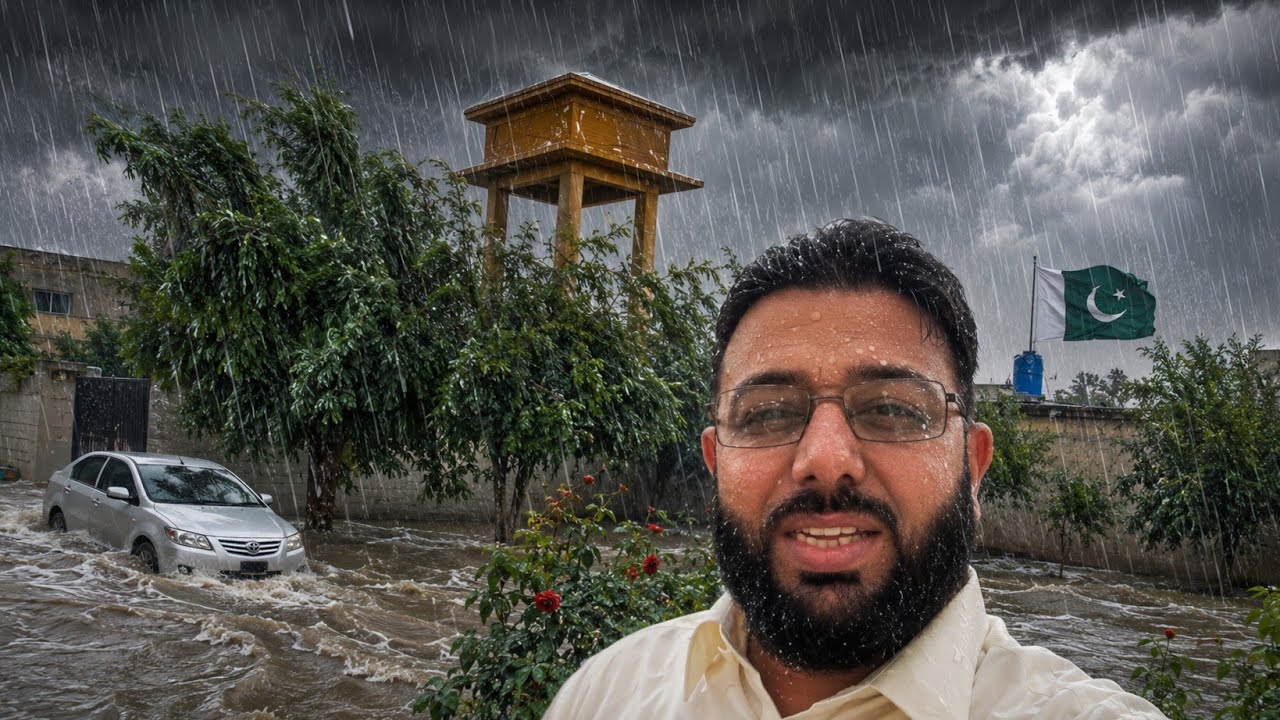 Heavy rain in Pakistan and enjoy evening Tea / Moazam Ali Muhammadi-MAM ...