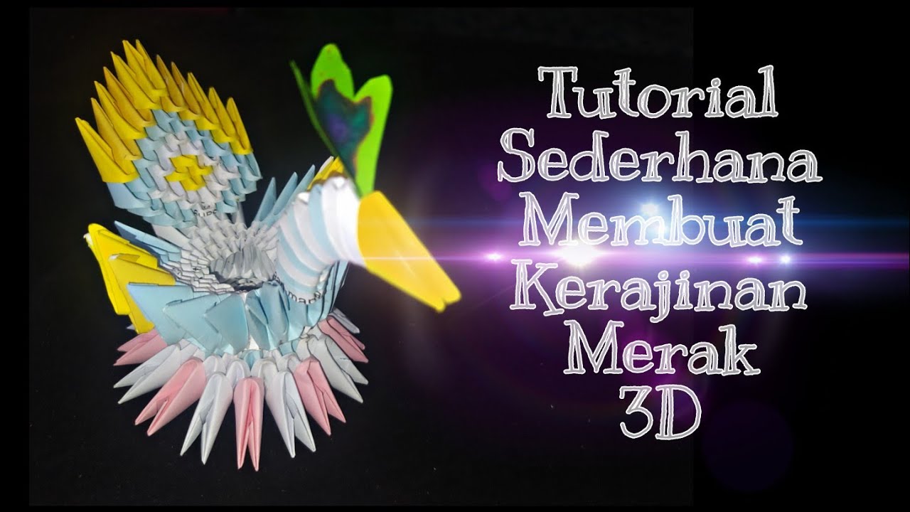 Tutorial Kerajinan Merak 3D, Eassyy Bangeet! - YouTube