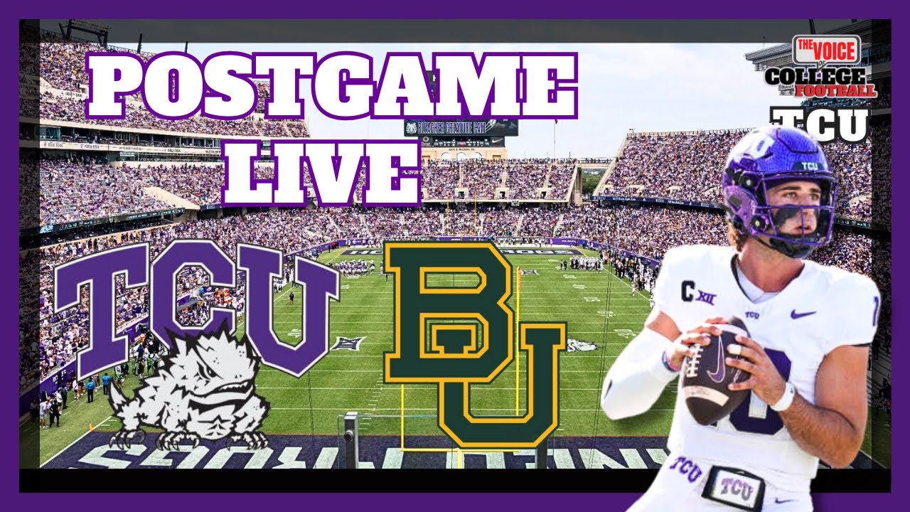 TCU - Baylor Postgame LIVE - YouTube