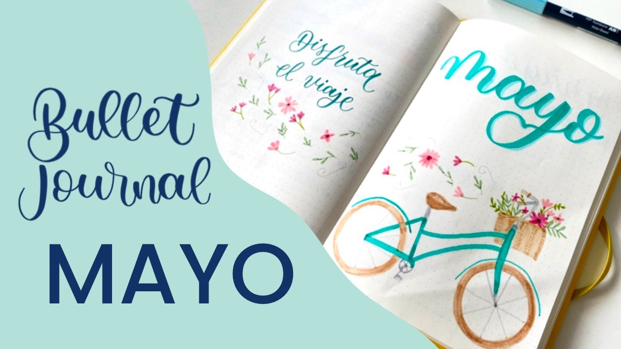Bullet Journal Para Principiantes (Con Lettering) Mes de MAYO - YouTube