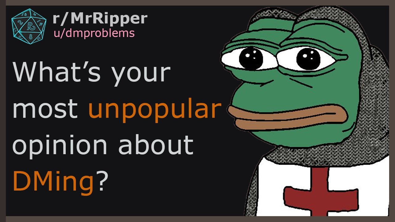 What’s your most unpopular opinion about DMing? - YouTube
