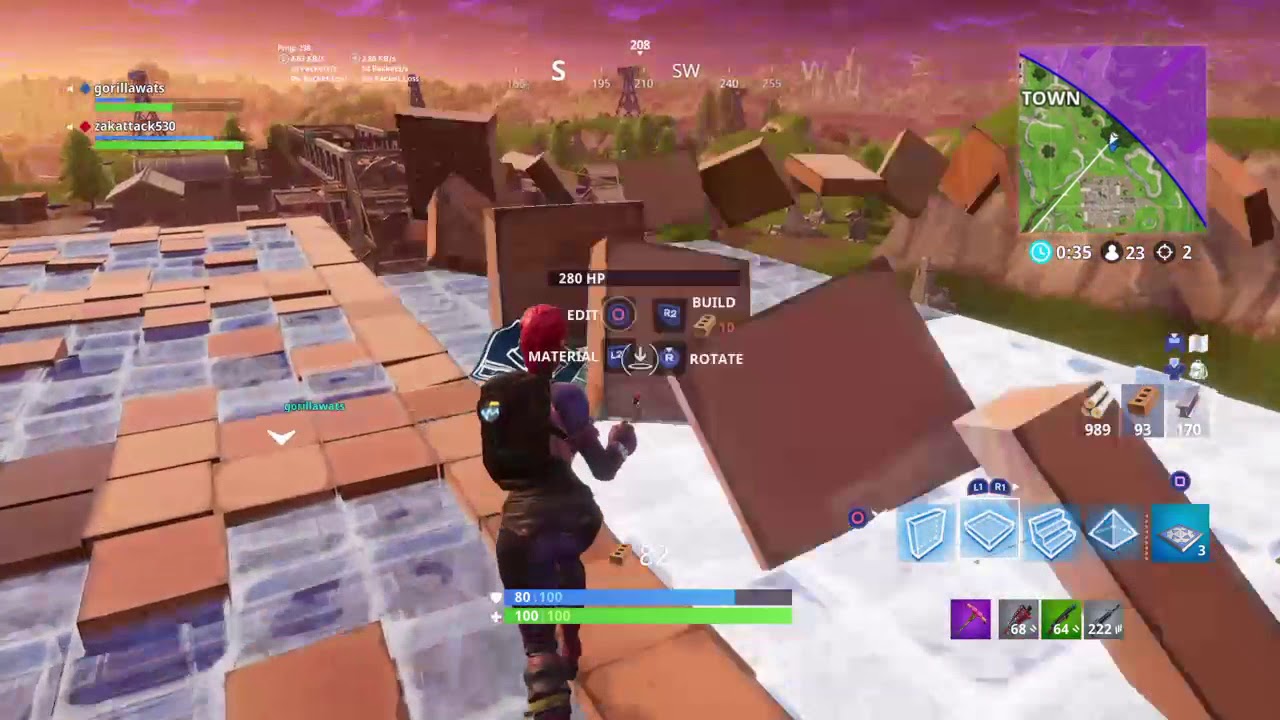 Fortnite battle royal 1v1 bulid off - YouTube