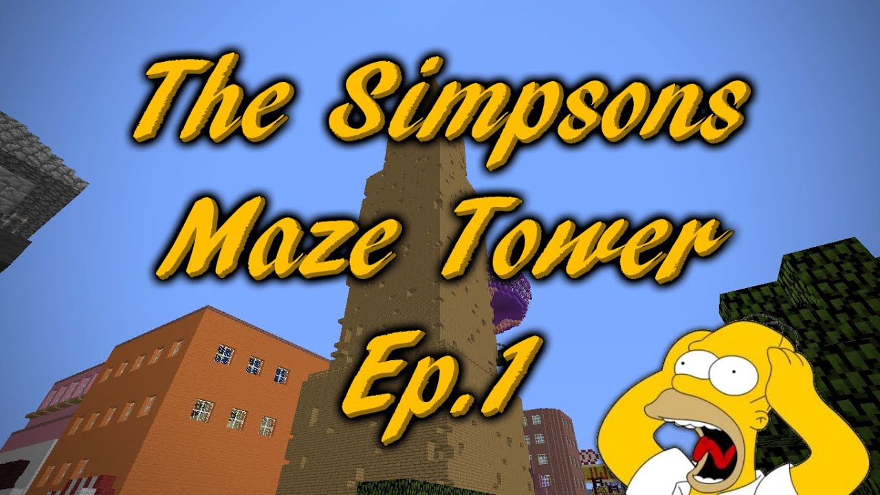 This Is Amazeing! | Minecraft | The Simpsons Maze Tower | Ep.1 - YouTube