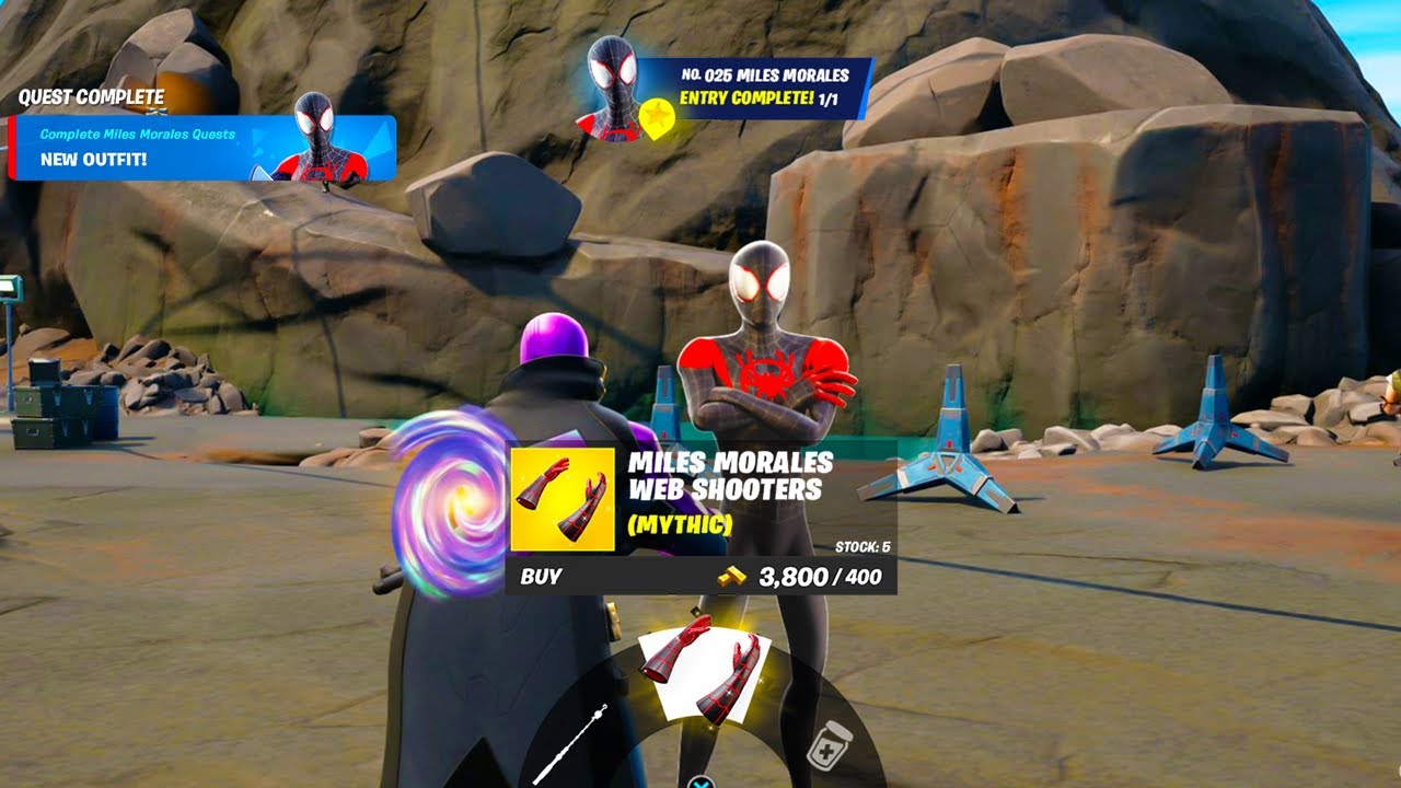 MILES MORALES UPDATE In Fortnite WEB SHOOTERS YouTube MILES MORALES UPDATE In Fortnite WEB SHOOTERS YouTube