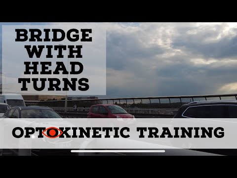 Advanced Vestibular Exercise: Bridge Walking with Head Turns - YouTube