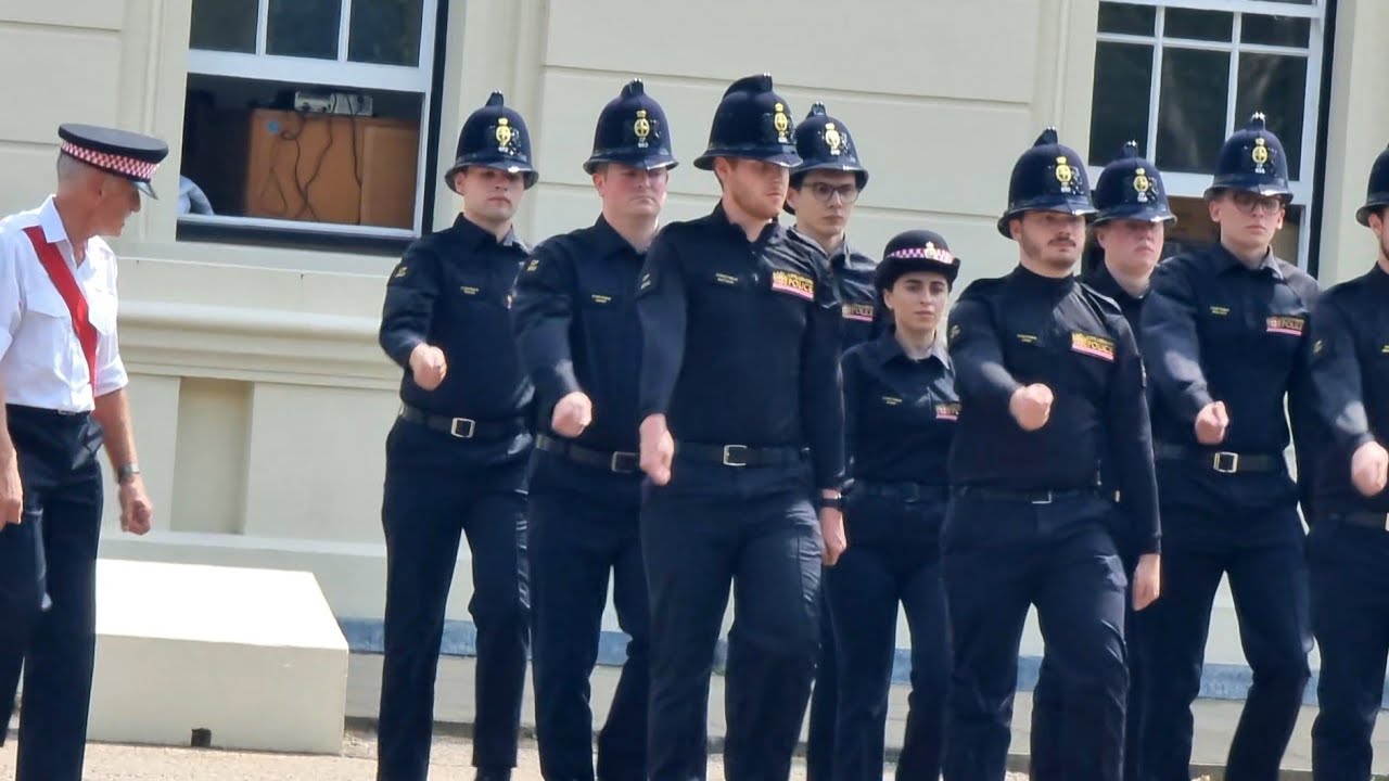 " Very Rare Sighting" Police Drill Rehearsal - YouTube