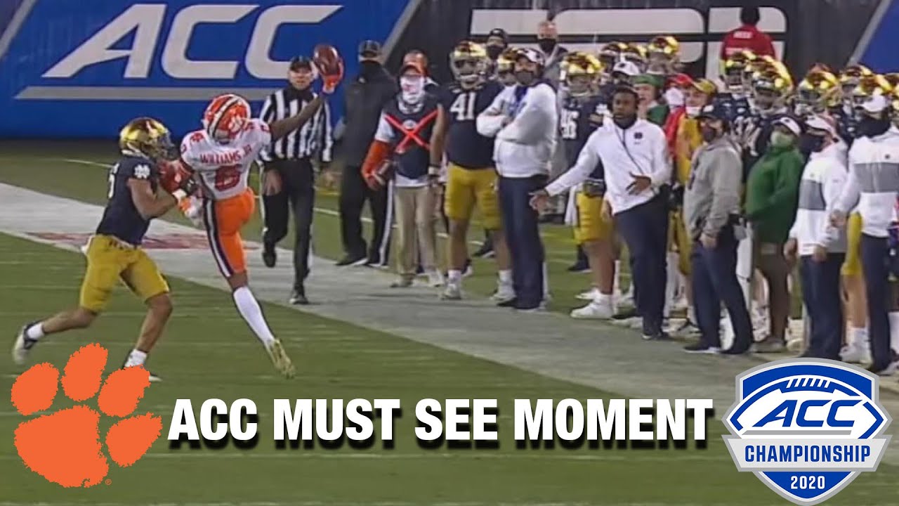 Clemson WR E.J. Williams With An Outstanding 1-Hand Grab | ACC Must See ...