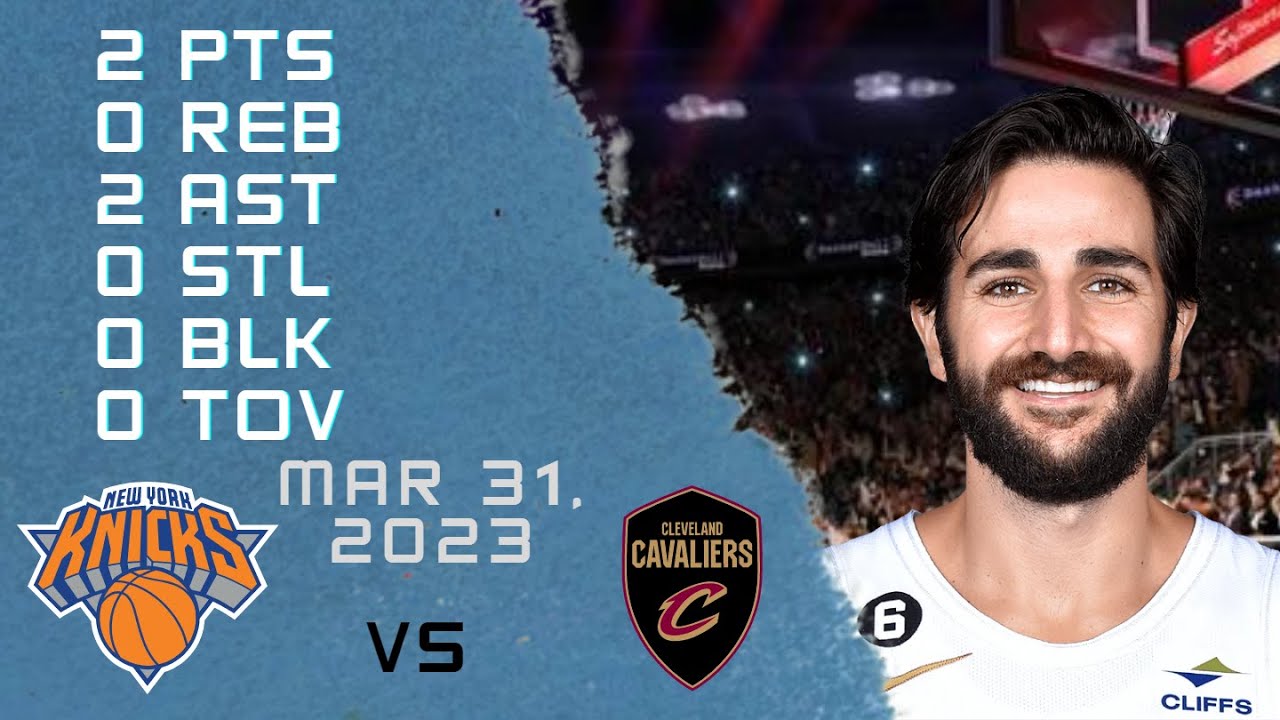 Ricky Rubio NBA CAVALIERS vs KNICKS Regular season Gameplay Possessions ...
