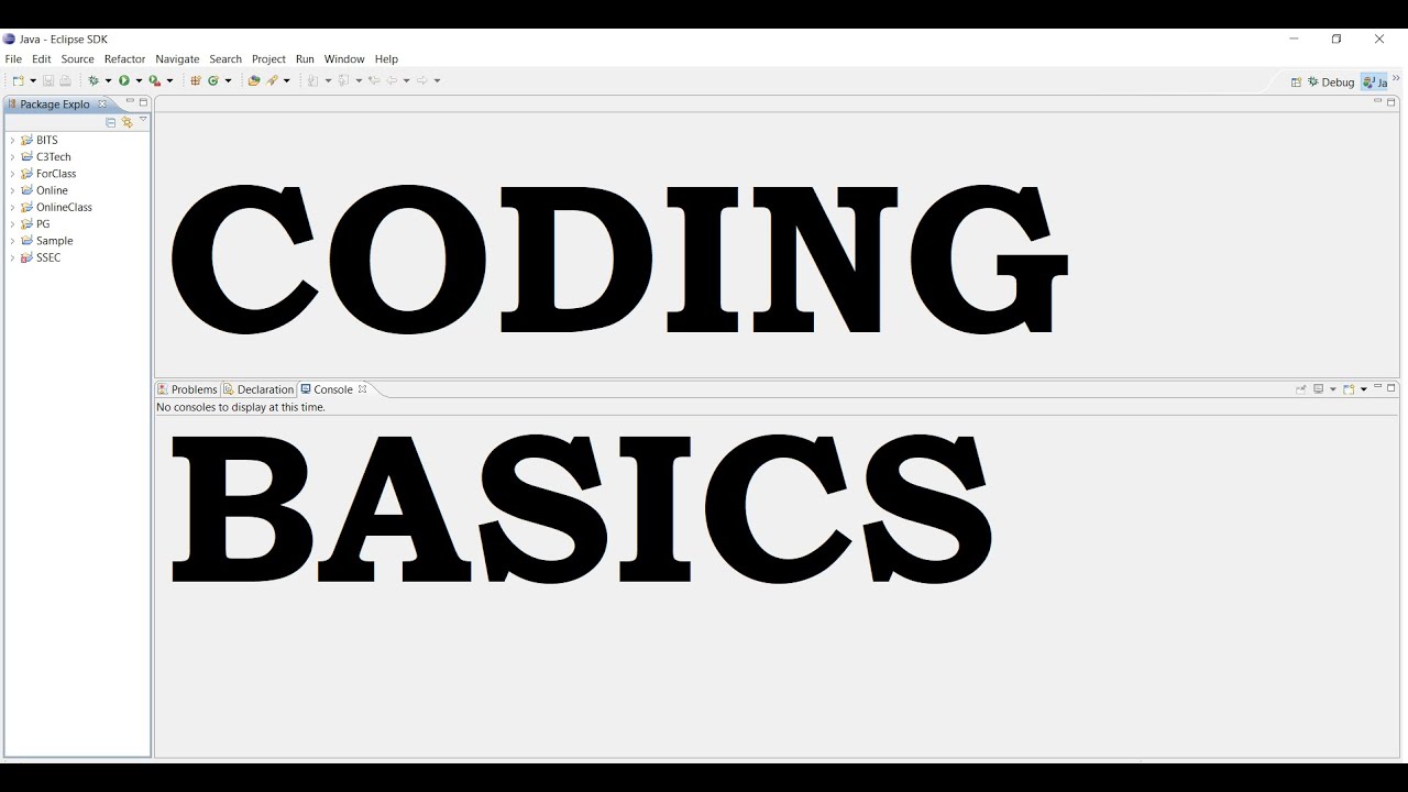 05 Java Coding Basics Core Java In Tamil C3tech Academy Youtube