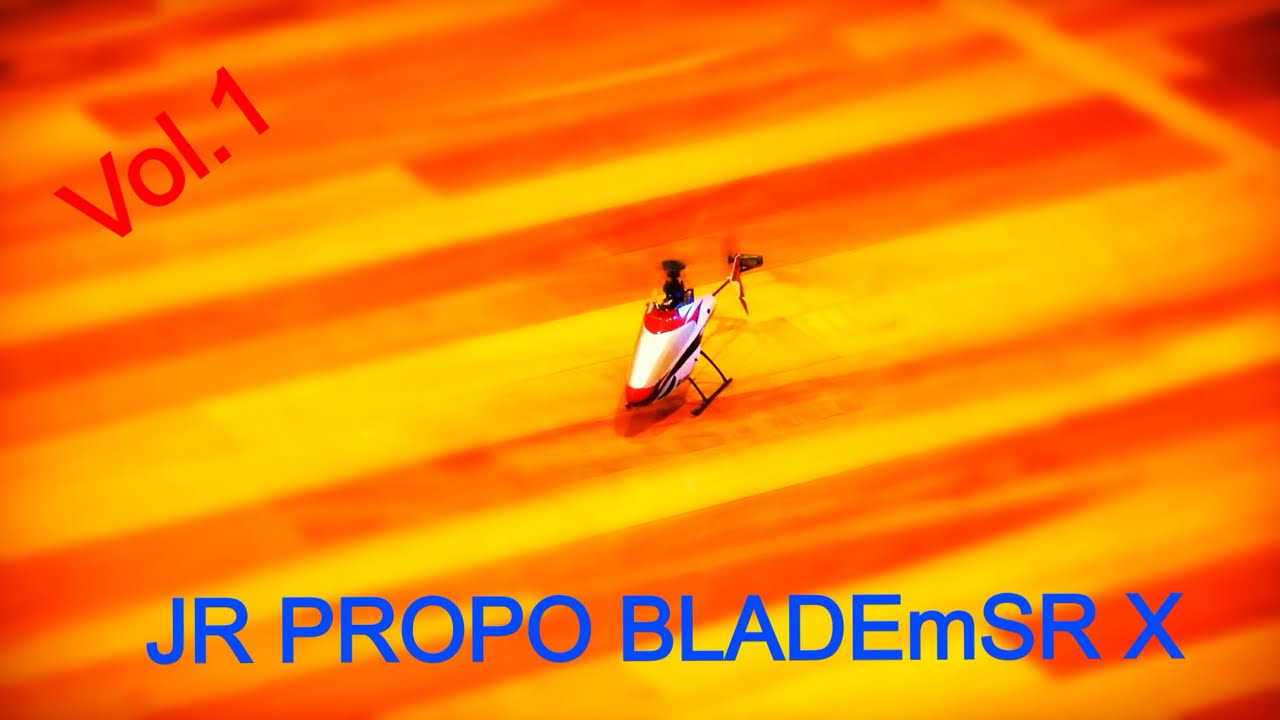JR PROPO BLADEmSR X RC Helicopter Flight indoor Vol.1 - YouTube