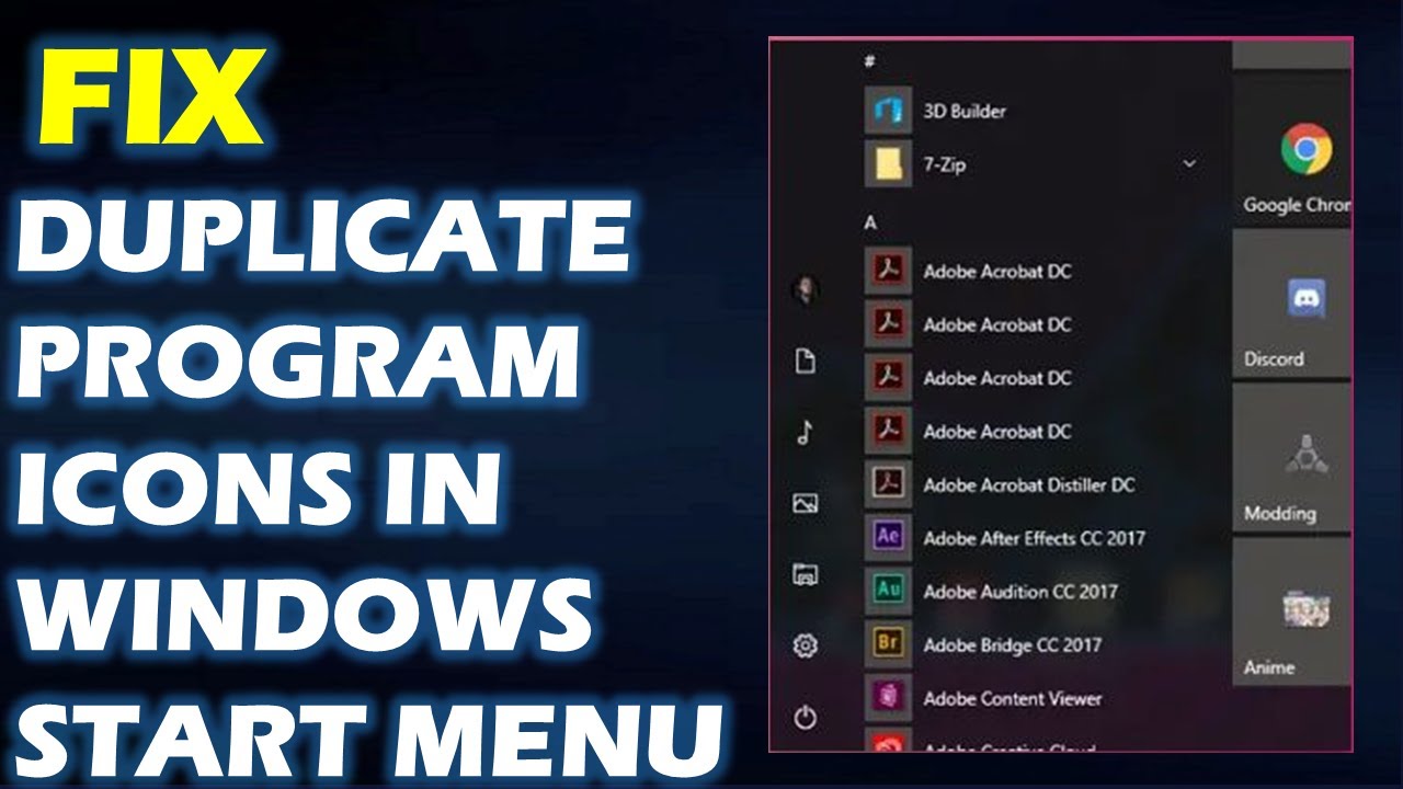 Solved Duplicate Program icons in Windows 11/ 10 Start Menu Easy Steps ...