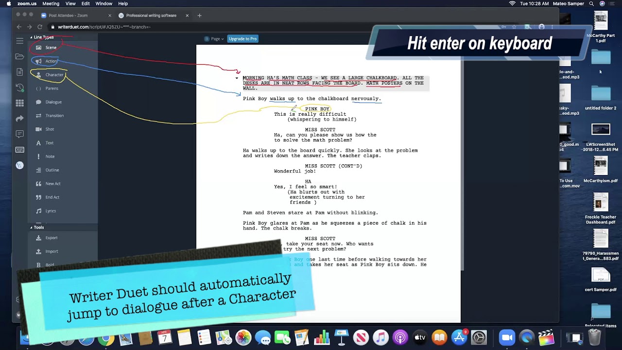 Model Think Aloud: How To Turn a Poem into a Movie Script - YouTube