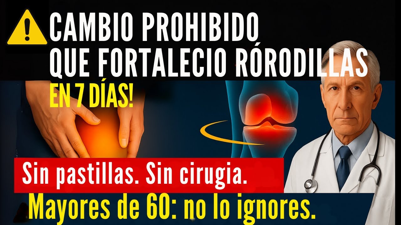 ¿Rodillas débiles? Este cambio las fortalece sin pastillas ni cirugía ...