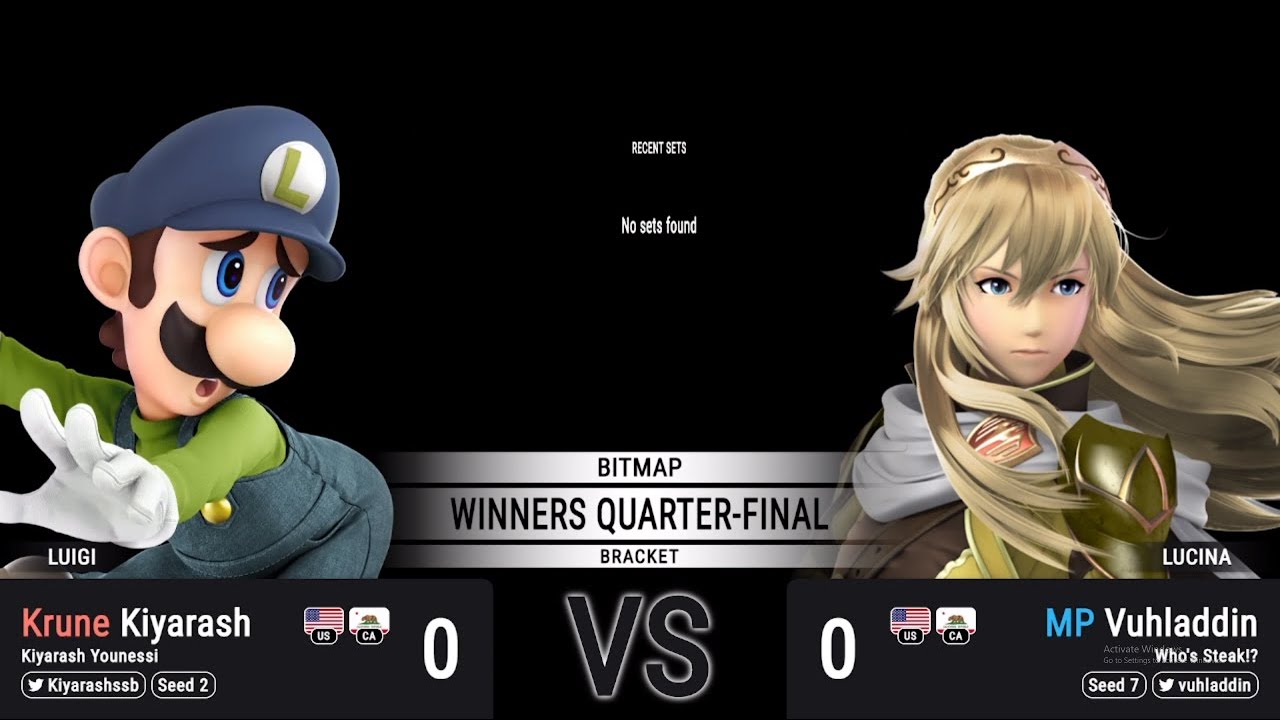 BITMAP | Kiyarash (Luigi) Vs. Vuhladdin (Lucina) | Winners Quarter ...