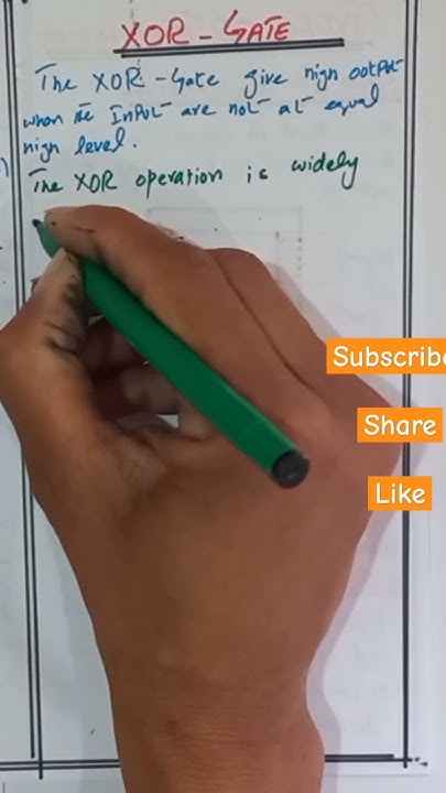 XOR gate symbol, boolean expression, and truth table #basicelectronic # ...