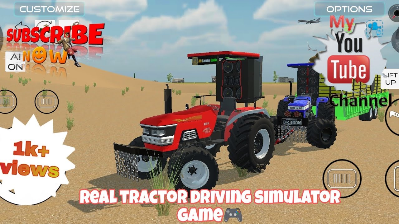 real tractor driving simulator game🎮 - YouTube