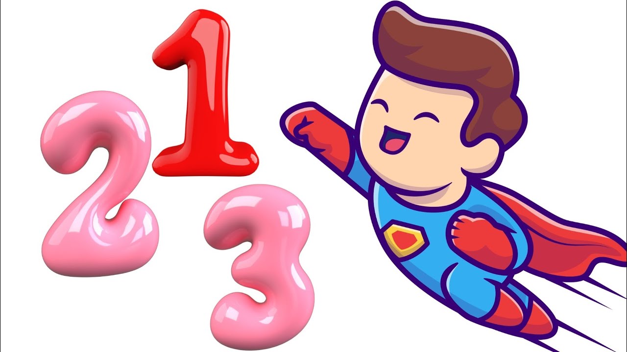 Superman Super Numbers | Counting 1 - 10 | Kids Songs | Nursery Rhymes ...