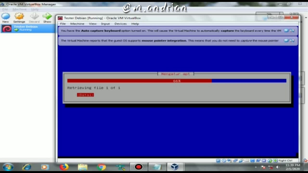 Cara install Debian 8 di virtual box - YouTube