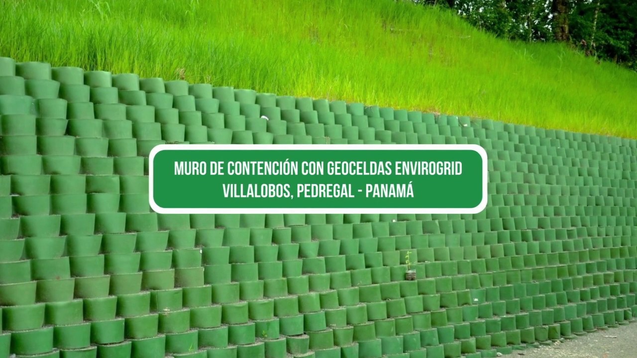 Muro de contención con el sistema de #GeoCeldas - YouTube